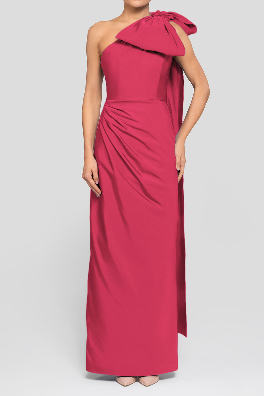 Elara Silk Faille Column Gown – ALEXIA MARÍA