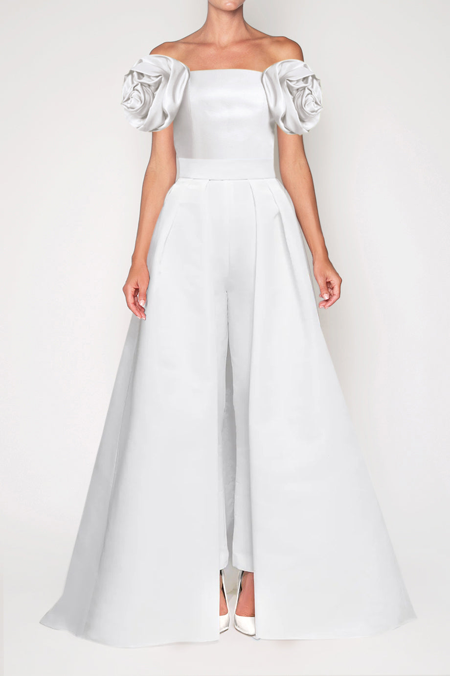 Mallory Silk Faille Jumpsuit with Convertible Skirt – ALEXIA MARÍA