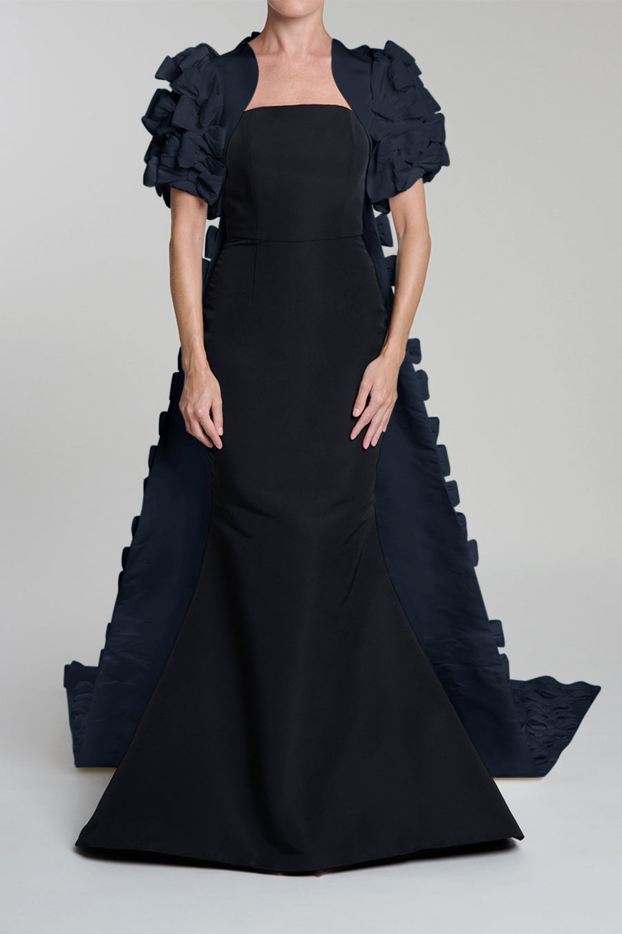 Anniversary Bow Bolero Silk Faille Cape – ALEXIA MARÍA
