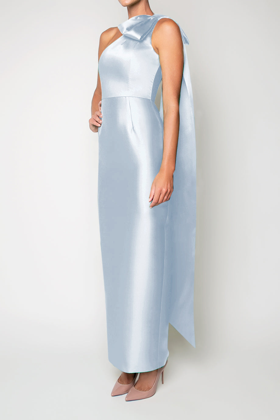 Gabriella Silk and Wool Column Gown – ALEXIA MARÍA